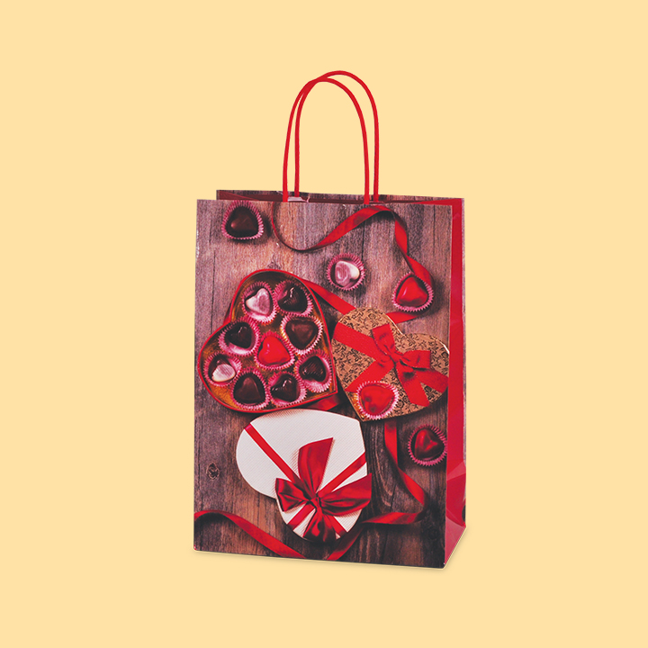 Paper bag L1-195, J-cut » Bags.BG